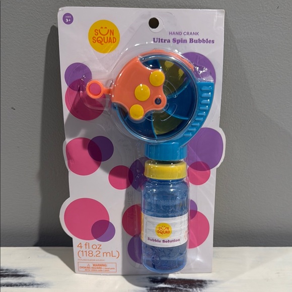 Sun Squad | Toys | Ultra Spin Bubbles Toy Blue And Orange | Poshmark